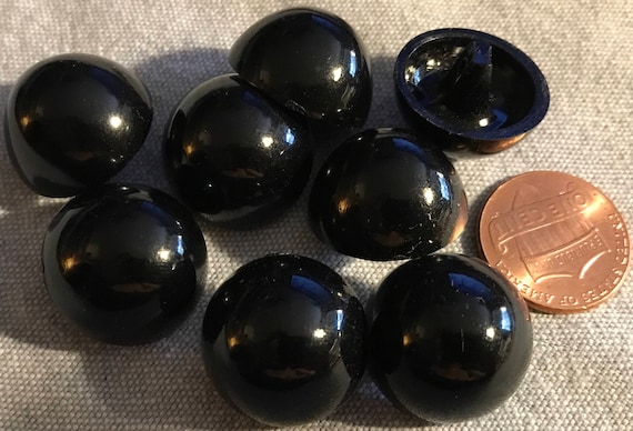 Black Dome Buttons