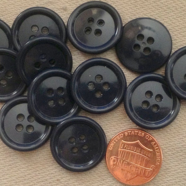 Navy Buttons 3/4 - Etsy