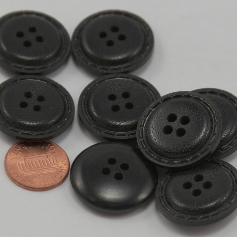 Black Coat Buttons - Etsy