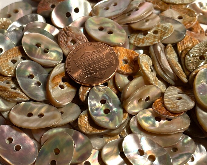 6 Pc Only! Vintage Gorgeous Iridescent Oval Red Abalone MOP Natural ...