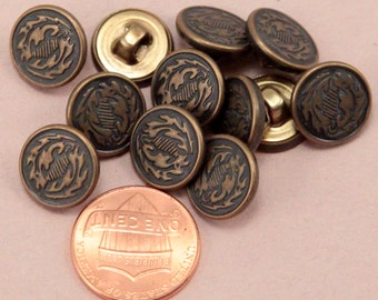 Brass Shank Buttons | Etsy