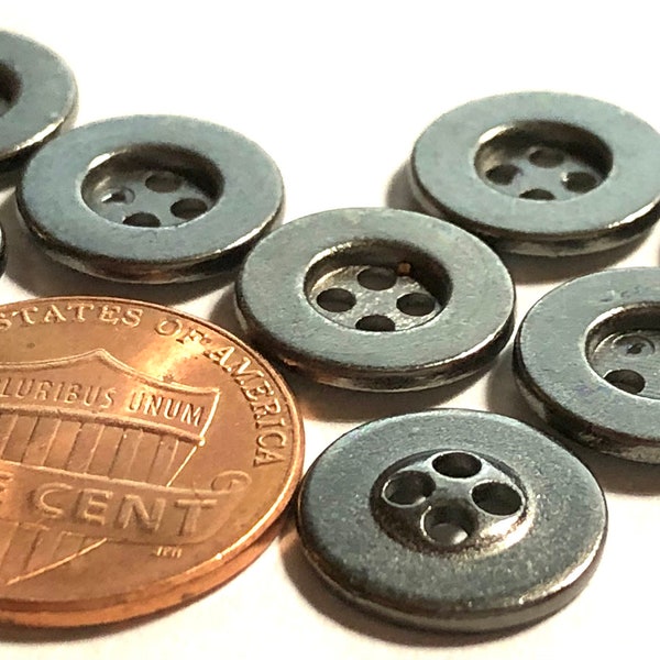 Silver Tone Buttons - Etsy