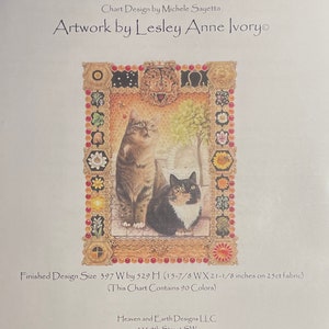 Leo Ivory by Heaven and Earth Designs Counted Cross Stitch PATTERN ONLY ...