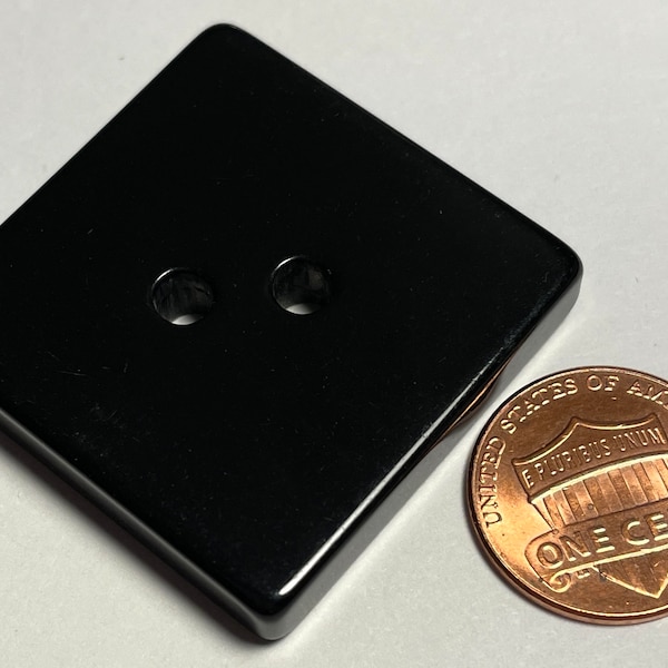 Large Black Button - Etsy