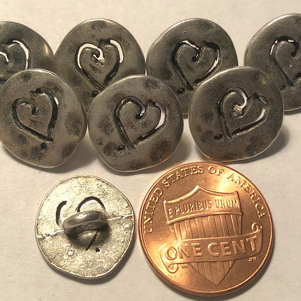 Heart Shape Buttons - Etsy