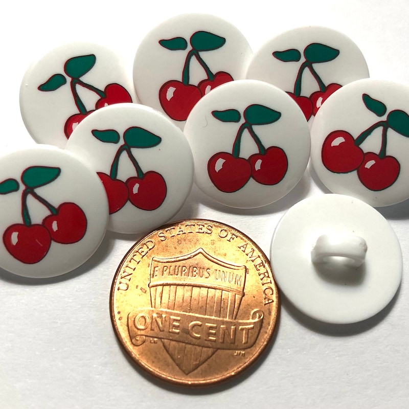 Cherry Buttons - Etsy