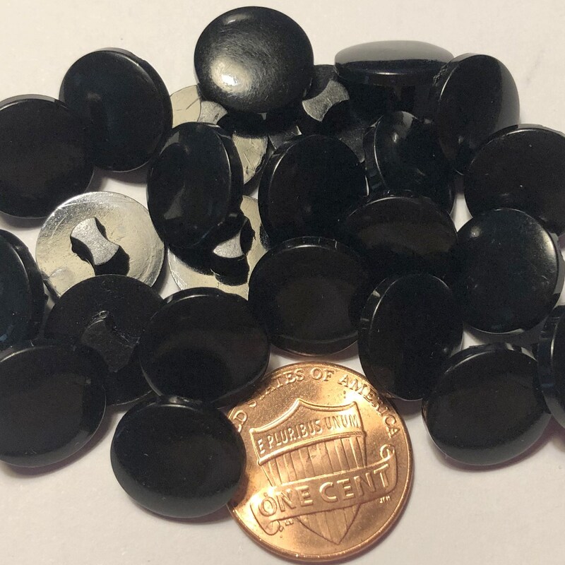 Black Matte Buttons - Etsy