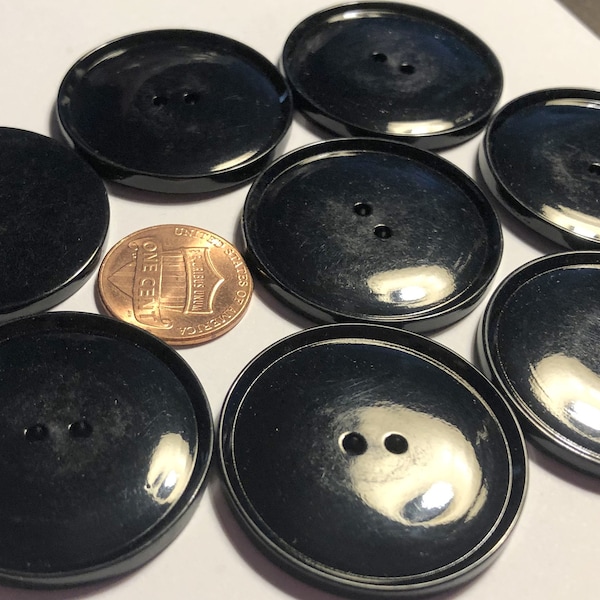Black Coat Buttons - Etsy