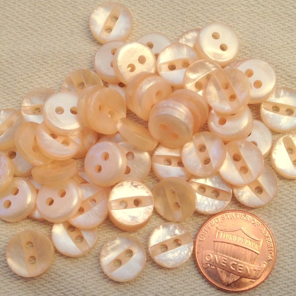 Peach Buttons - Etsy