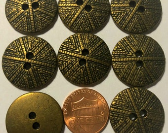 Brass Tone Buttons | Etsy