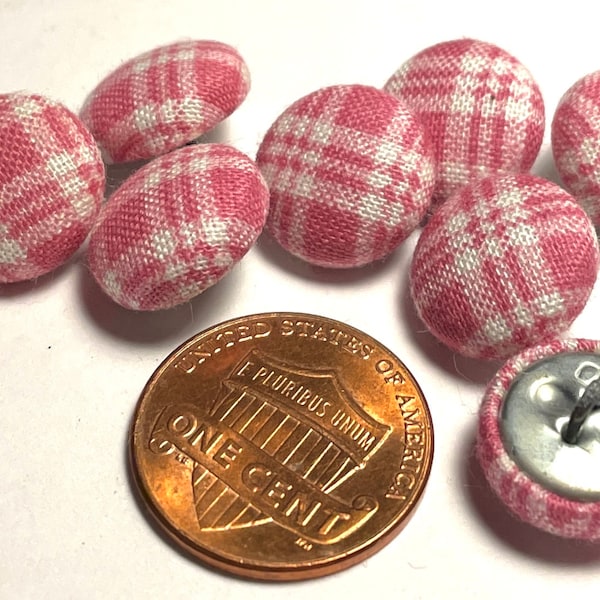 Plaid Buttons - Etsy