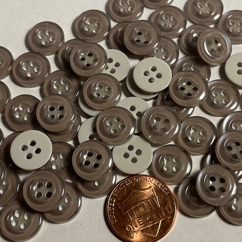 Taupe Buttons - Etsy