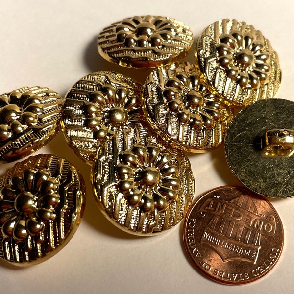 Gold Tone Buttons - Etsy