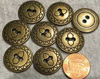 Brass Tone Buttons | Etsy