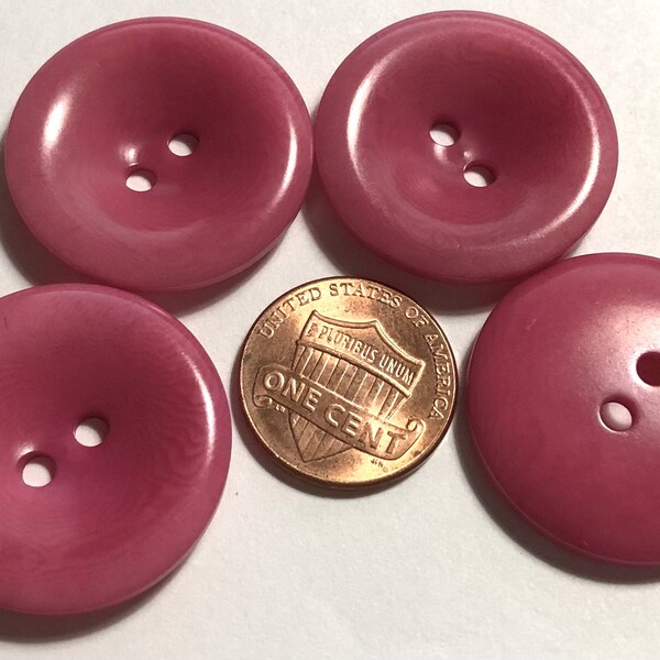 Dark Pink Buttons - Etsy