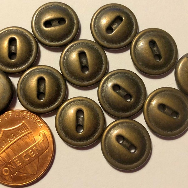 Brass Tone Buttons - Etsy