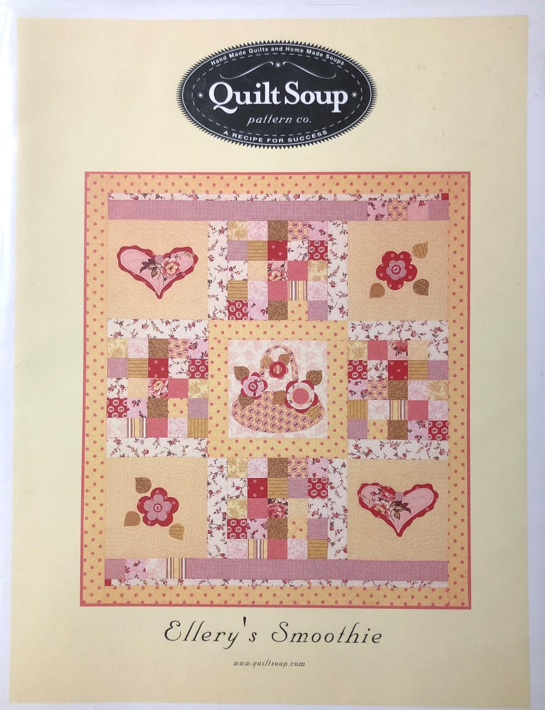 Ellery's Smoothie Applique Quilt PATTERN ONLY 57" X 65" Quilt Soup ...