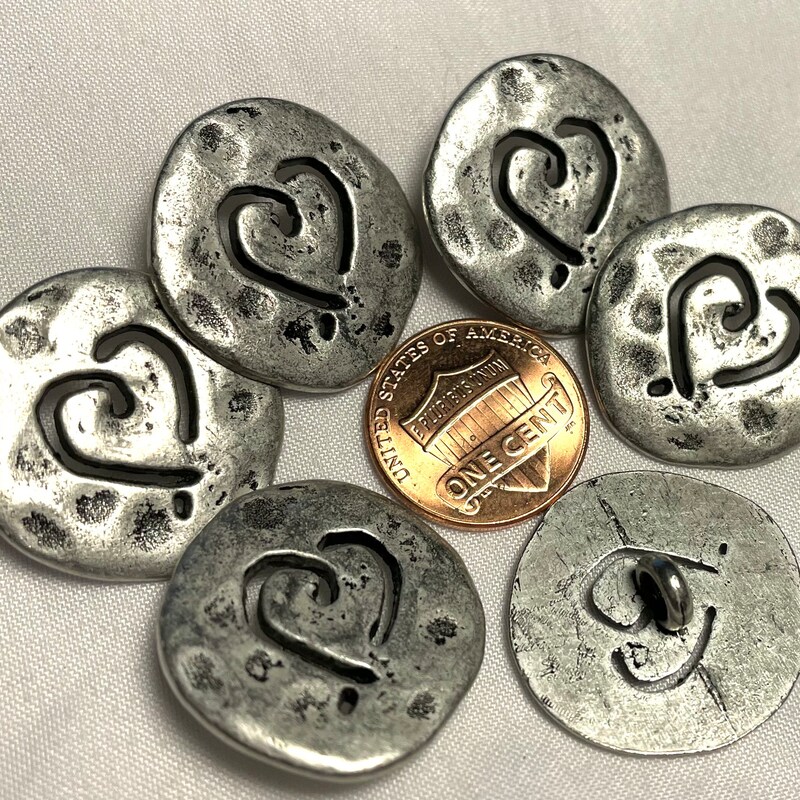 Silver Buttons - Etsy