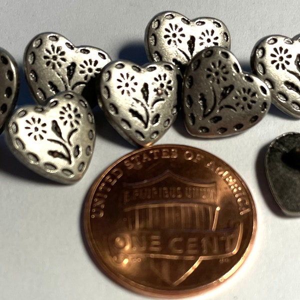 Heart Shape Buttons - Etsy