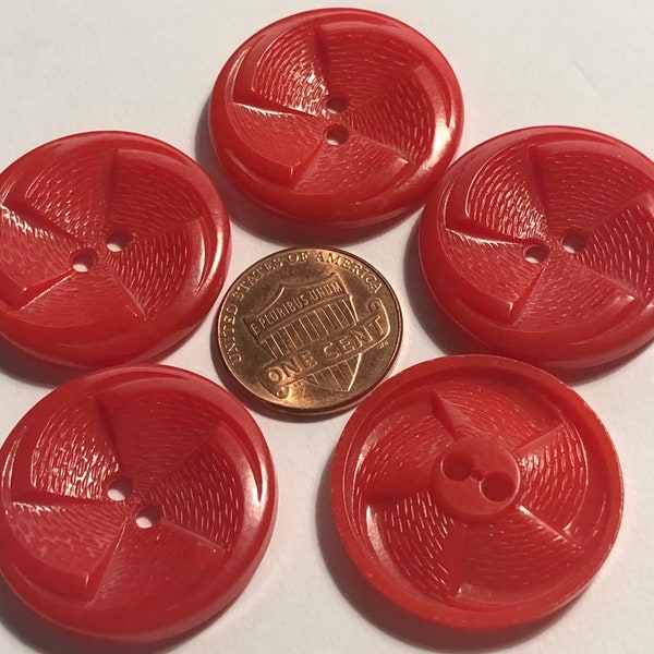 Large Red Buttons - Etsy