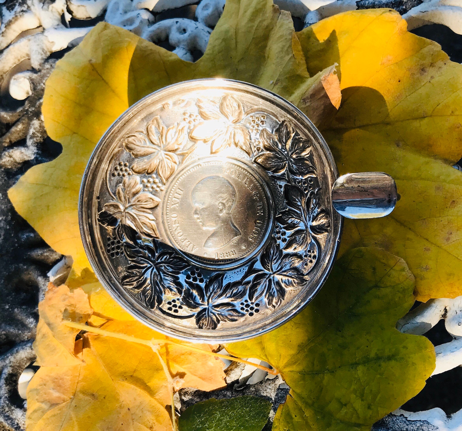 CUP TASTEVIN 1888 SOMMELIER Spanish Wine Tasting Antique Sterling Rare ...