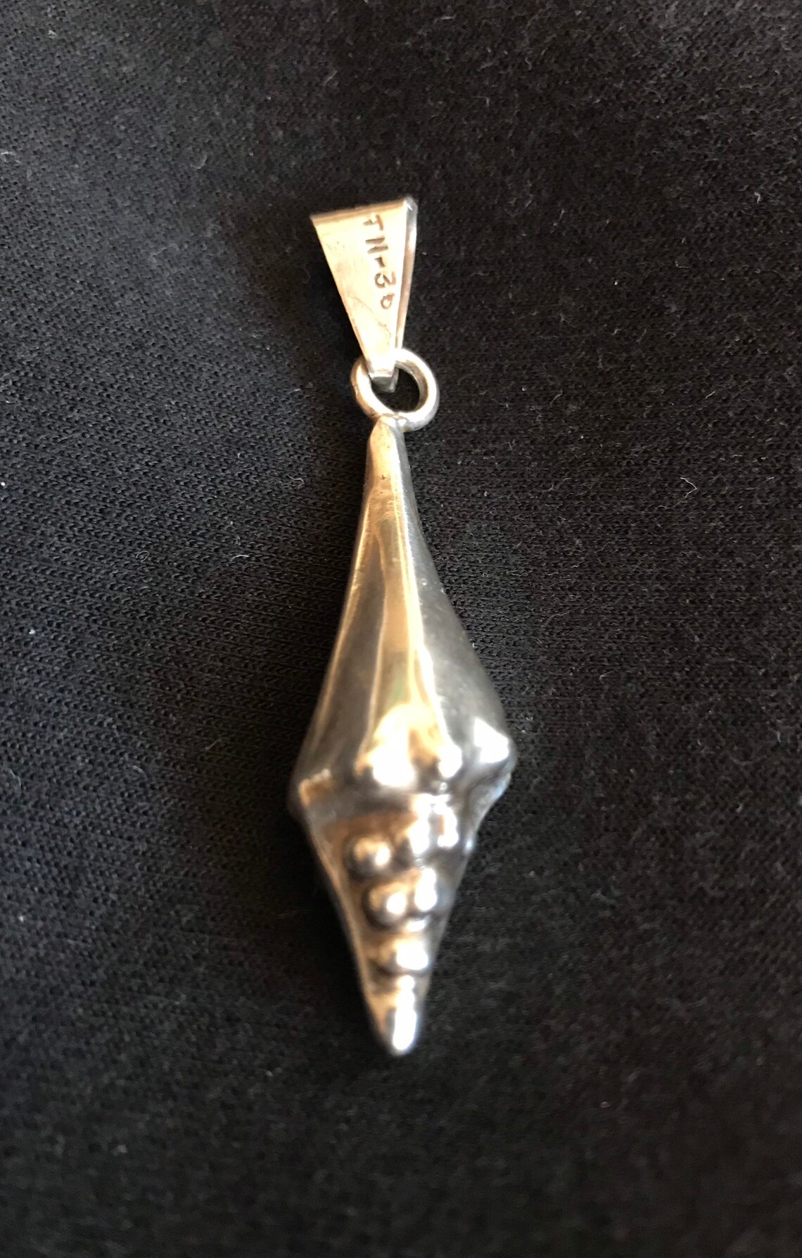 PENDANT SHELL Conch Sterling Silver Vintage Taxco Mexico - Etsy
