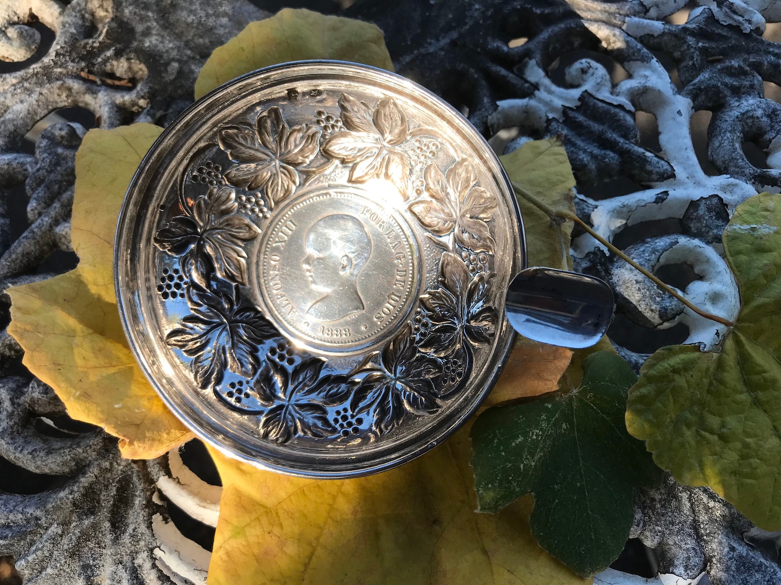 CUP TASTEVIN 1888 SOMMELIER Spanish Wine Tasting Antique Sterling Rare ...