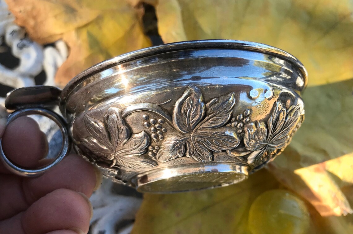 CUP TASTEVIN 1888 SOMMELIER Spanish Wine Tasting Antique Sterling Rare ...