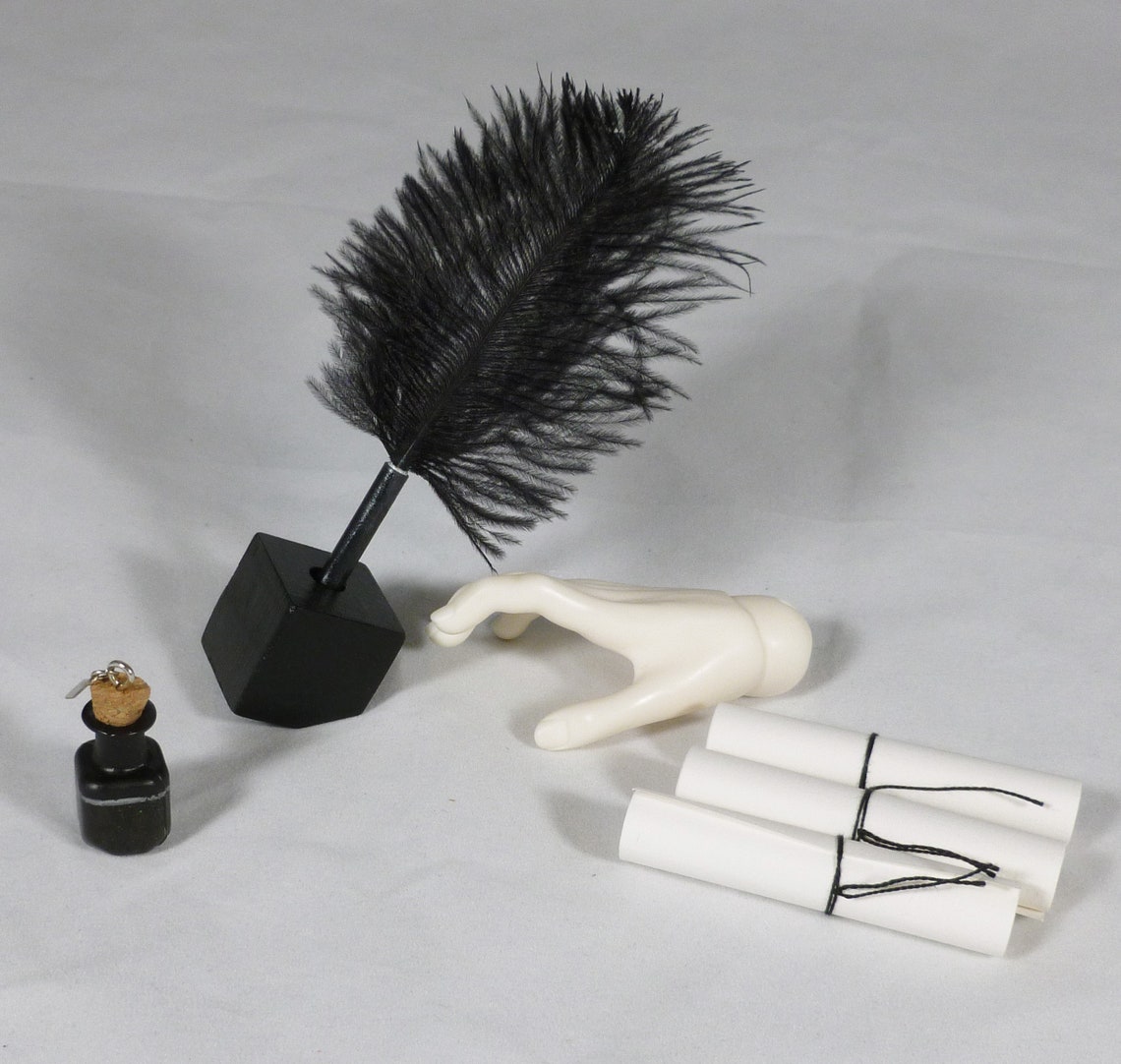 1/3 scale Fancy Quill Set for SD BJD Ostrich Black Quill | Etsy