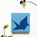 Blue Crane. Blue Paper Crane Painting. Baby Blue Crane, Baby Boy Decor ...