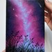 Nightfall, Original Acrylic Painting, Colorful Night Time Scene ...