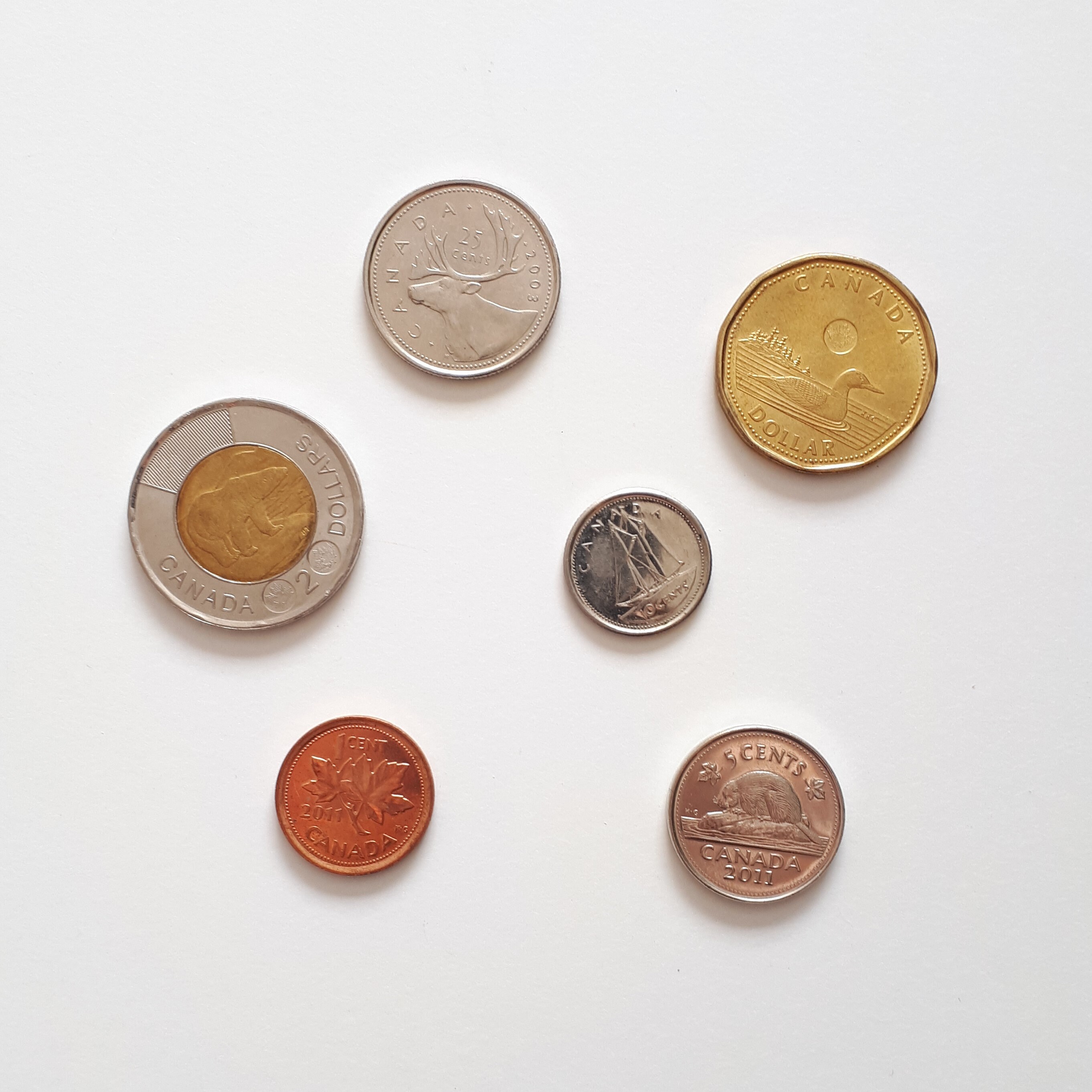 Full Moon Painted on Coins Moon on A Quarter Coin Art - Etsy