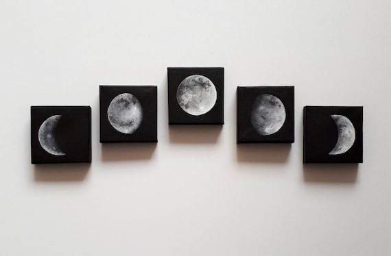 Moon Phases Painting
