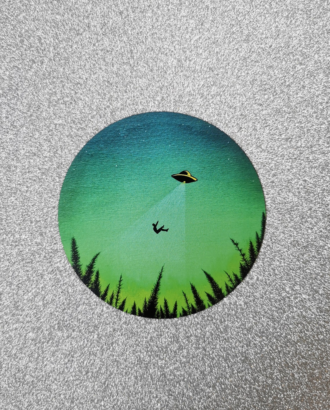 UFO Magnet Alien Magnet UFO Art Fridge Magnet Vinyl Cut - Etsy