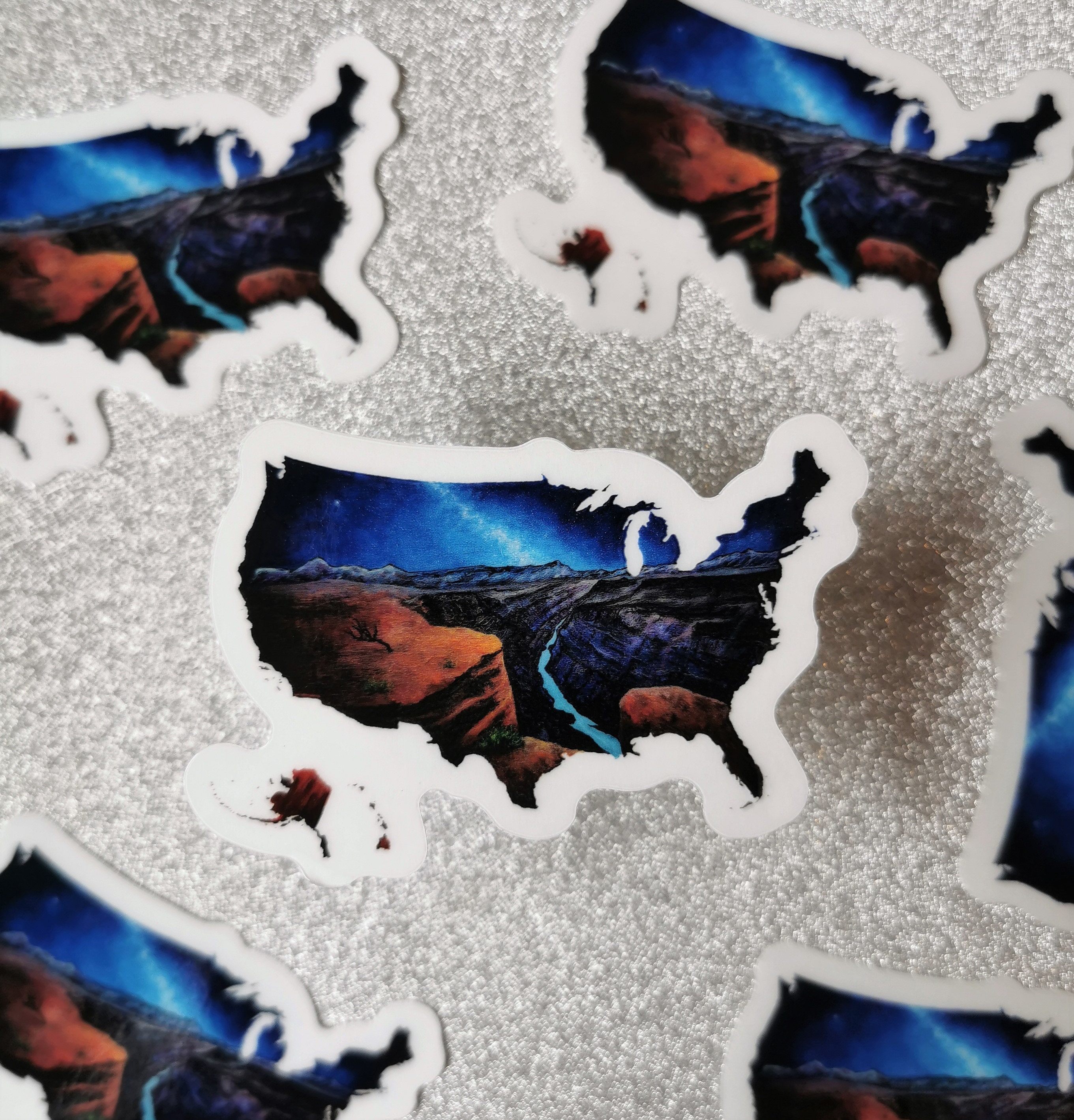 United States Sticker USA Clear Sticker Map America Vinyl | Etsy