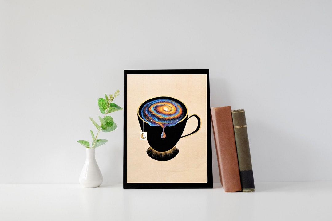 Space Tea, Galaxy Coffee, Art for Kitchen, Trippy Art, High Tea, Tea ...