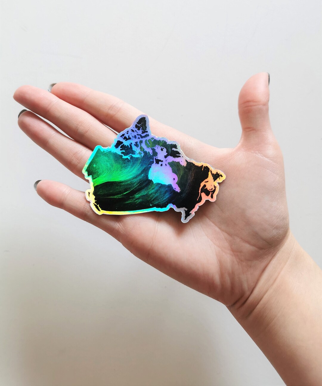 Canada Sticker, Holographic Canada Sticker, Canadian Sticker, Canada ...
