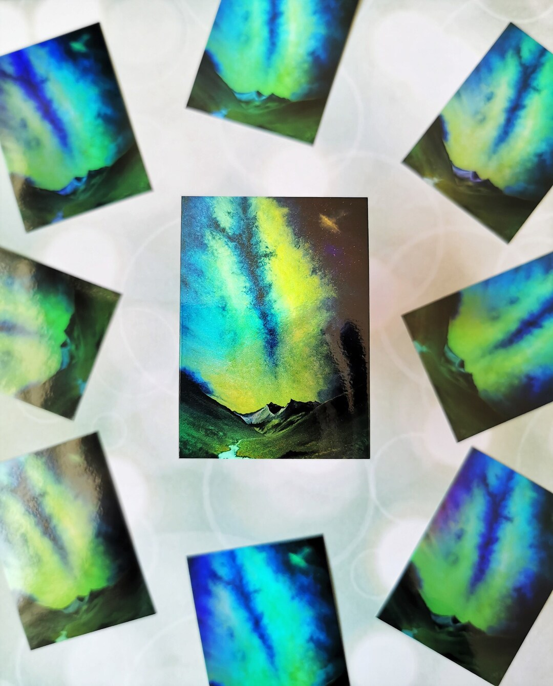 Northern Lights Holographic Sticker, Night Sky Stickers, Holo Sticker ...