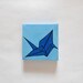 Blue Crane. Blue Paper Crane Painting. Baby Blue Crane, Baby Boy Decor ...