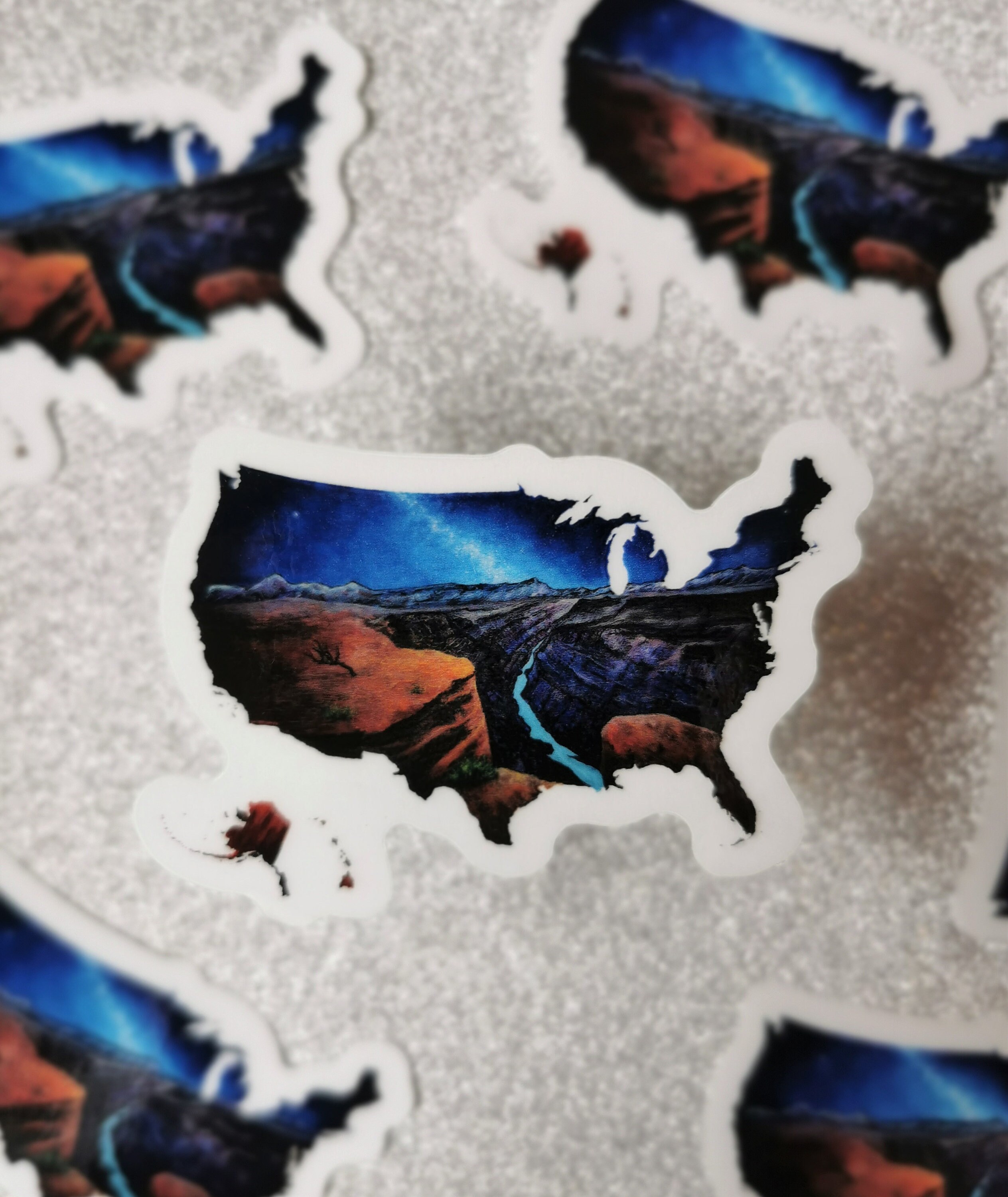 United States Sticker USA Clear Sticker Map America Vinyl | Etsy