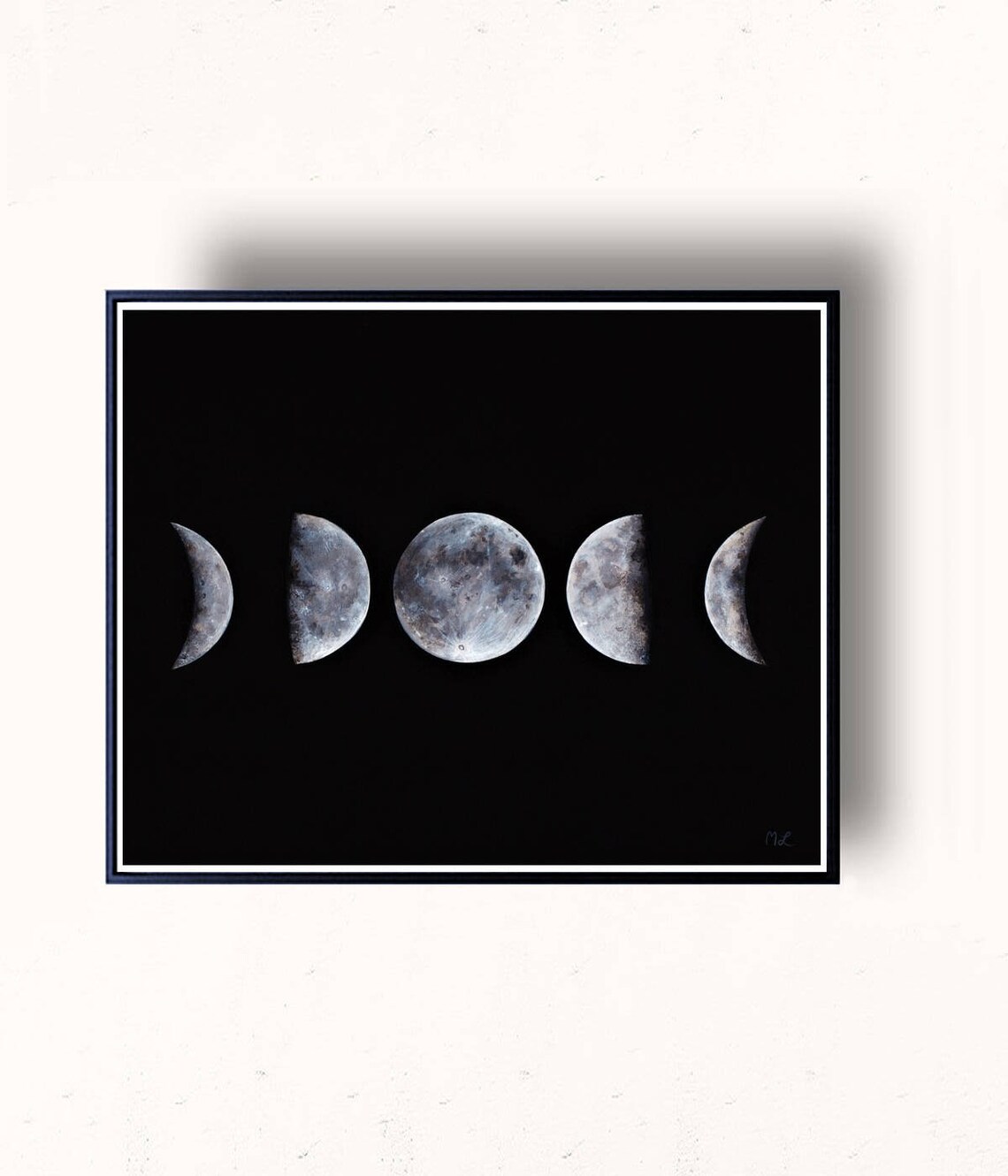 Moon Phases Print Moon Print Moon Phases Art Luna Art - Etsy