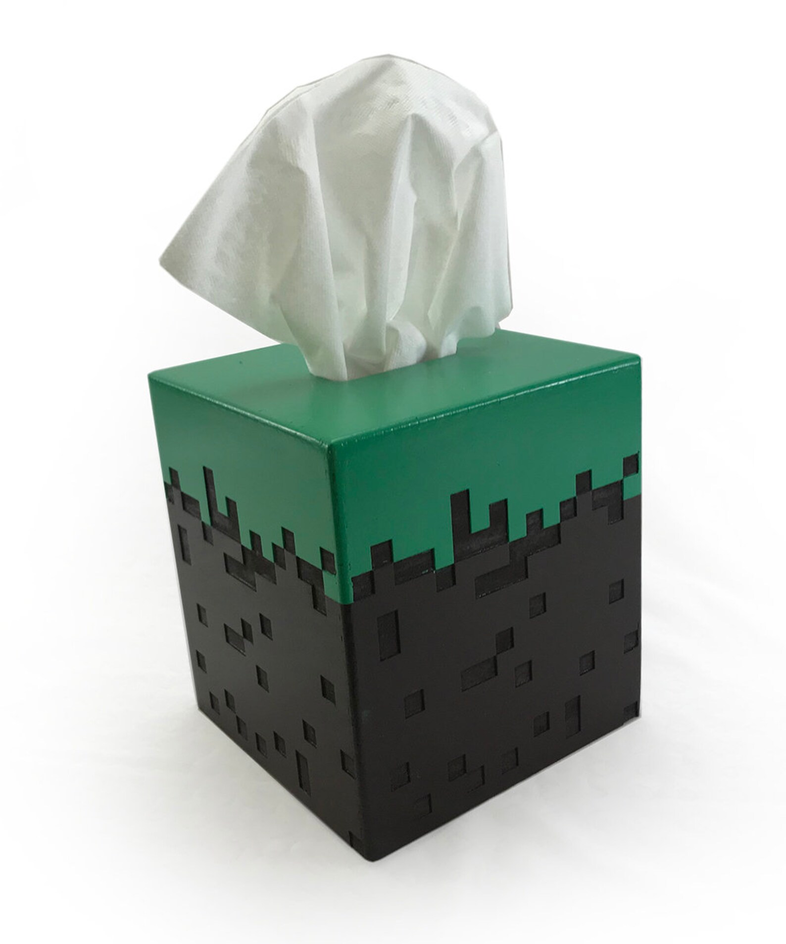 Minecraft Grass Block Tissue Box Cover - Etsy