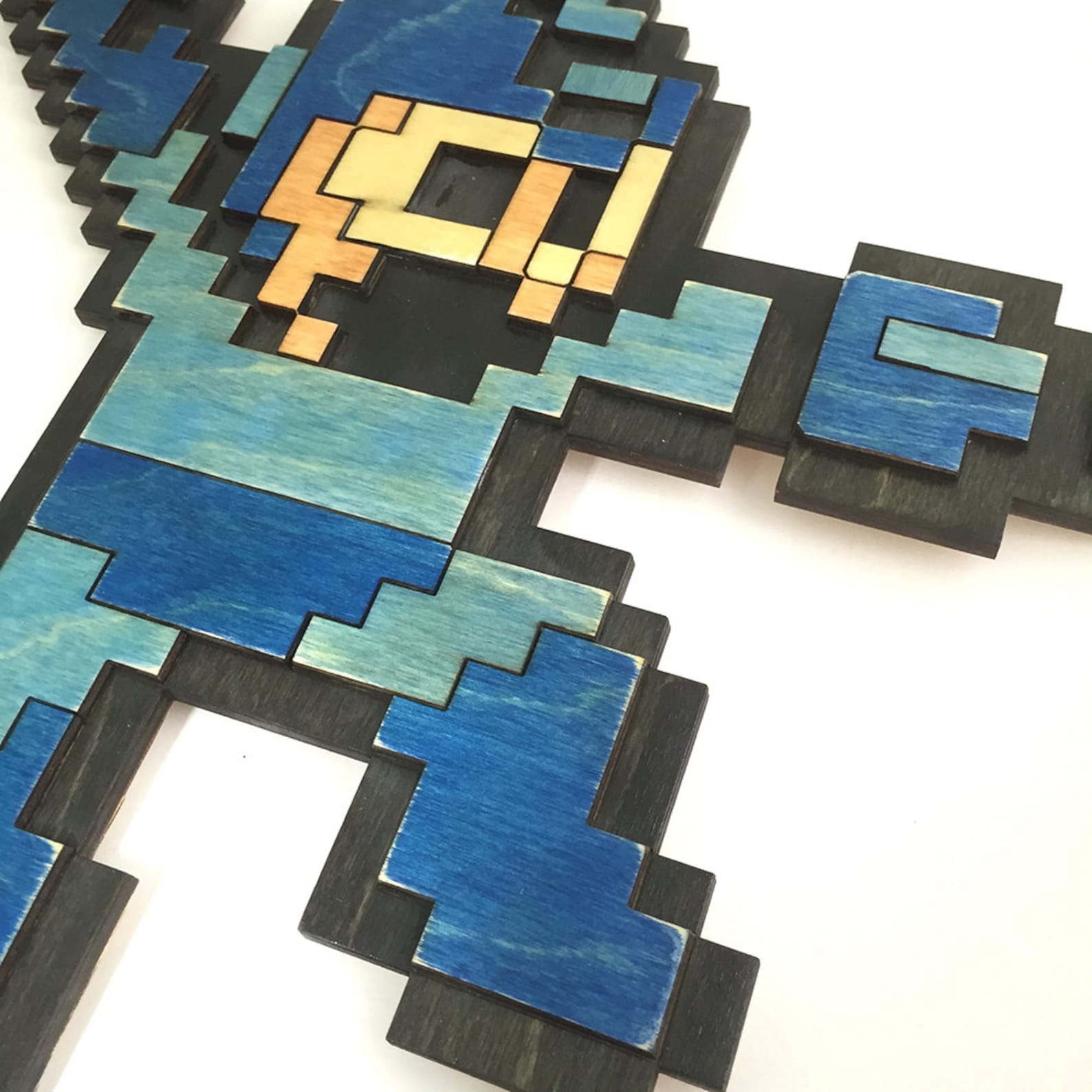 Wooden Megaman Wall Art - Etsy