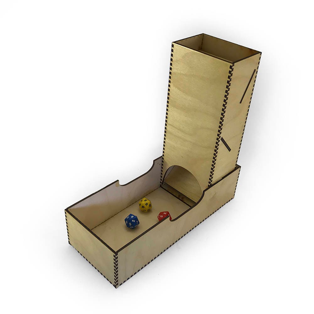 Downloadable Vector Files for Laser Cut or Cnc Dice Tower and - Etsy