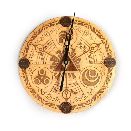 Legend of Zelda Heart Container and Timegate Gear Clock | Etsy