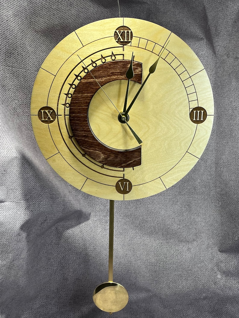 Wooden Chrono Trigger Clock With Swinging Pendulum - Etsy