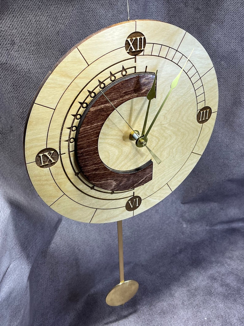 Wooden Chrono Trigger Clock With Swinging Pendulum - Etsy