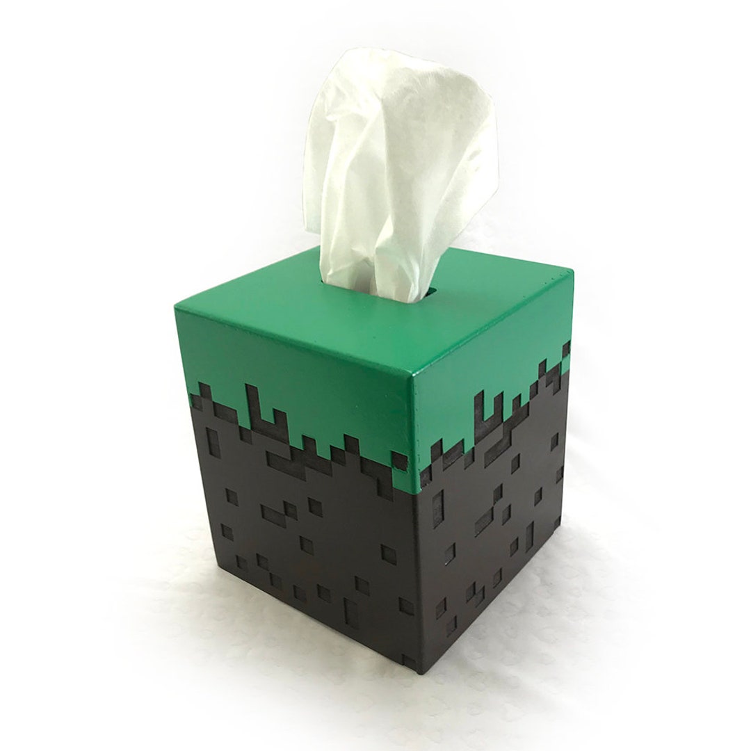 Minecraft Grass Block Tissue Box Cover - Etsy