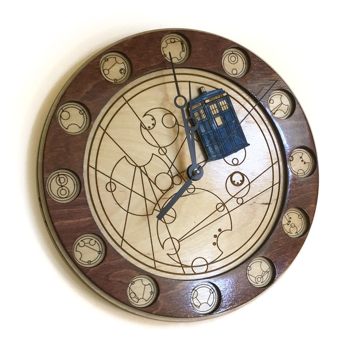 Doctor Who Gallifreyan Clock Through All of Time and Space | Etsy