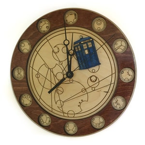 Doctor Who Gallifreyan Clock Through All of Time and Space - Etsy